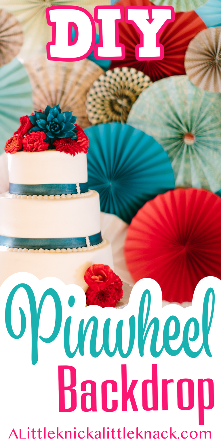 DIY Pinwheel Backdrop - A Little Knick a Little Knack